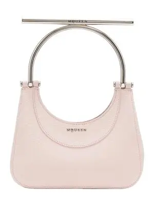 Alexander McQueen Mini T-bar Crossbody Handbag - 9813 Venus Pink/ Silver