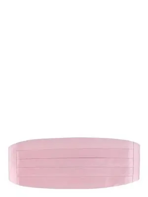 Trafalgar Sutton Solid Color Silk Cummerbund Pink