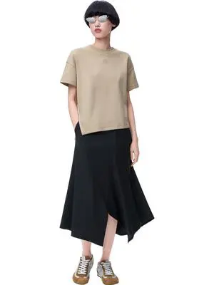 Loewe Asymmetric T-Shirt Beige