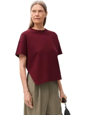Loewe Asymmetric T-Shirt Bordeaux