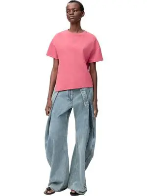 Loewe Asymmetric T-shirt - Bright Pink