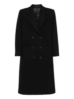 Paul Smith Double-breasted Coat - Black