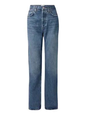 AGOLDE Kelly High-rise Straight-leg Jeans - Blue