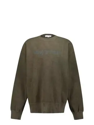 Alexander McQueen Logo-embroidered Sweatshirt - Green