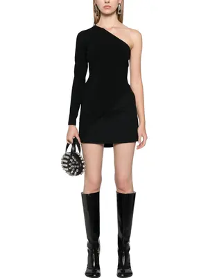 Alexander Wang Asymmetric Long-sleeve Top - Black