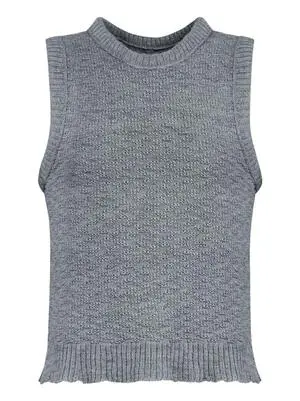 MAISON MARGIELA Knitted Tank Top - Grey