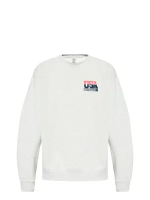SPORTY & RICH Usa Cotton-blend Sweatshirt - Grey