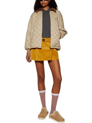 Miu Miu Corduroy Straight Skirt - Yellow