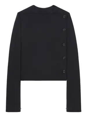 COURREGES Buttoned Tailored Jacket - Black