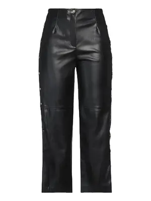 Just Cavalli Coated Straight-leg Pants - Black