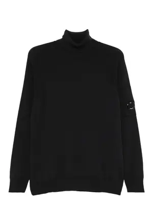 C.P. COMPANY Roll-neck Sweater - Black