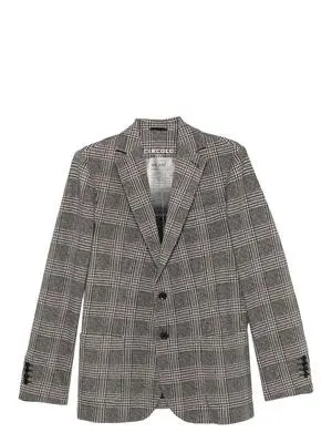 CIRCOLO 1901 Price Of Wales-check Blazer - Brown