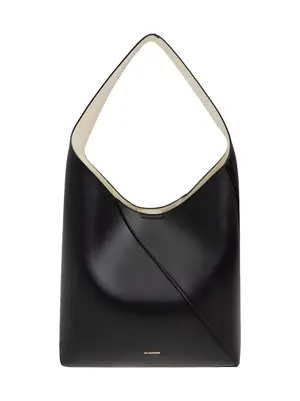 JIL SANDER Leather Tote Bag - Black