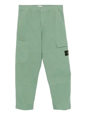 Stone Island Cotton Ripstop Trousers - Green