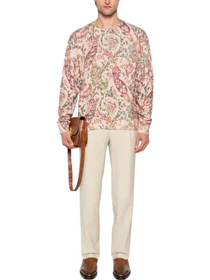 Etro Paisley-print Sweater - Pink