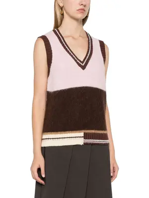 Stine Goya V-neck Vest - Pink