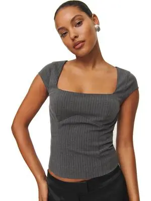 REFORMATION Hollyn Top - Grey