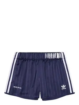 Adidas X Sporty & Rich Track Short - Navy Blue/white