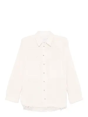 IRO PARIS Solaria Tweed Shirt - Neutrals