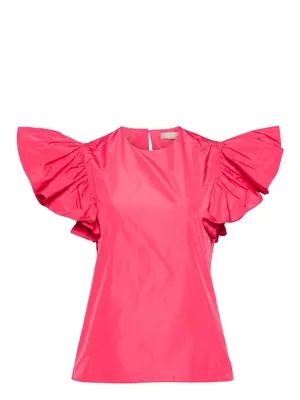 Elie Saab Taffeta Top - Pink