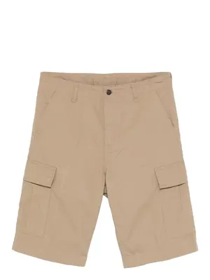 Carhartt Work In Progress Logo-patch Cargo Shorts - Brown