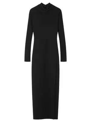 VERSACE Versace Front-Slit Midi Dress