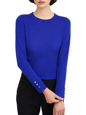 HOBBS LONDON Penny Wool Sweater Eclipse Blue