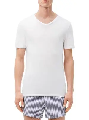 Lacoste 3-pack Essential V-neck T-shirts - White
