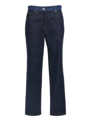 FENDI FENDI Two-Tone Denim Jeans