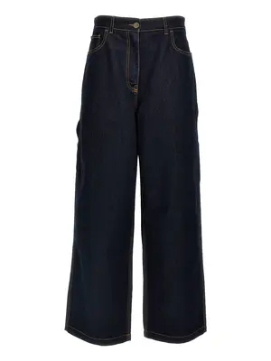 Etro Sparkling Wide Leg Jeans - Blue