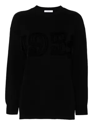 Max Mara Wool-cashmere Blend Sweater - Black
