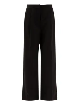 Givenchy Wool Pleated Trousers - Black