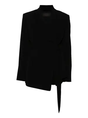 Max Mara Double-breasted Wrap Jacket - Black