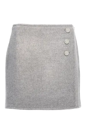 Tory Burch T Monogram Skirt - Gray
