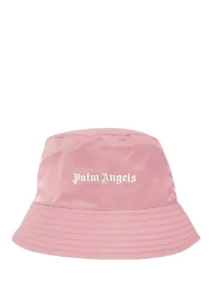 Palm Angels Classic Logo Bucket Hat - Pink/white