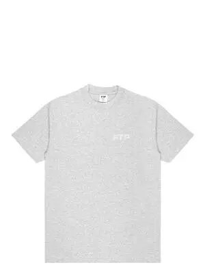 FTP Rhinestone Logo Tee Shirt - Heather Grey