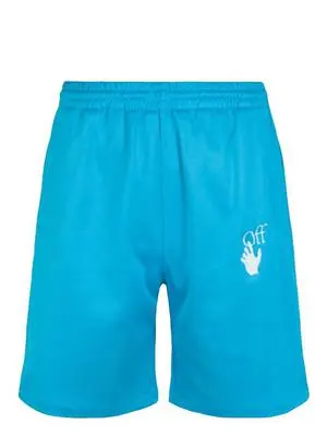 Off-White Hands Off Skate Track Shorts - Blue