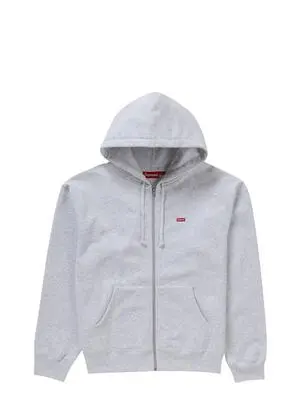 Supreme Small Box Zip Up Hooded Sweatshirt - Ash Grey
