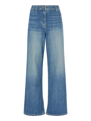 NILI LOTAN Megan Wide-leg Jeans - Blue