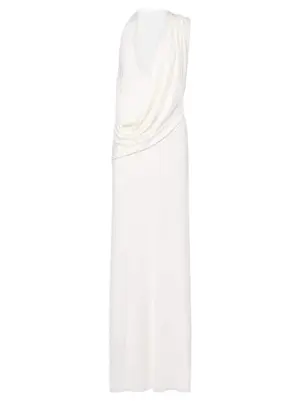 Magda Butrym Draped Gown - White