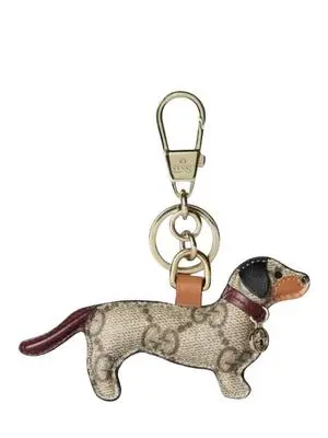 Gucci Dog Shaped Bag Charm - Beige