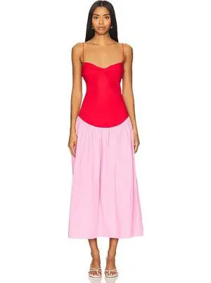 SWF X Drop Waist Dress - Red