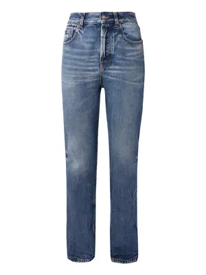 Saint Laurent High-rise Slim-leg Jeans - Blue