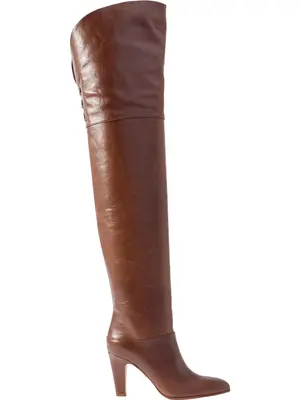 Chloé Eve Leather Over-the-knee Boots - Brown