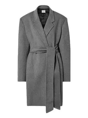 Khaite Annly Wool-felt Coat - Gray
