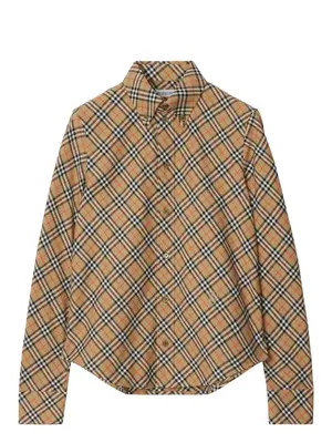 Burberry Check-pattern Cotton Shirt - Neutrals