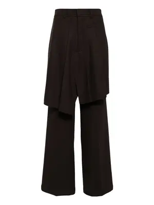 GOEN.J Goen.J Asymmetric Pleated Straight Pants