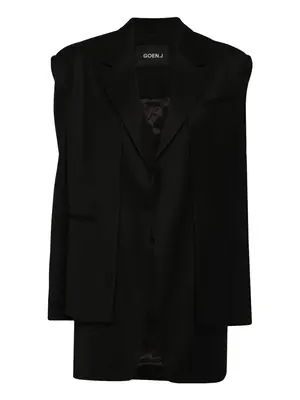 Goen.j Layered Blazer - Black