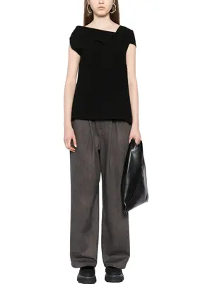 Goen.j Denim Wide-leg Pants - Black