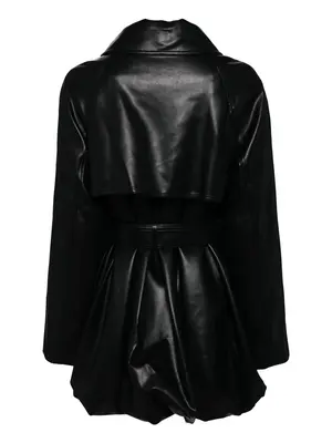 GOEN.J Goen.J Faux Leather Trench Jacket